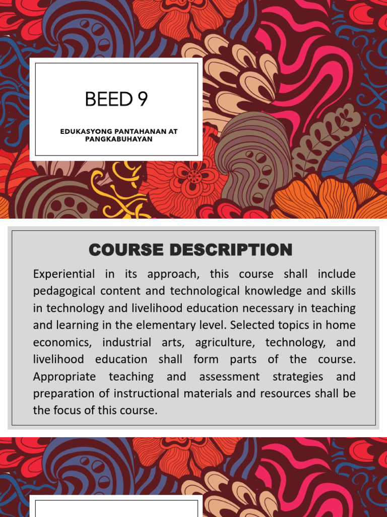 EPP Course Overview and Guidelines | PDF | Educational Technology ...