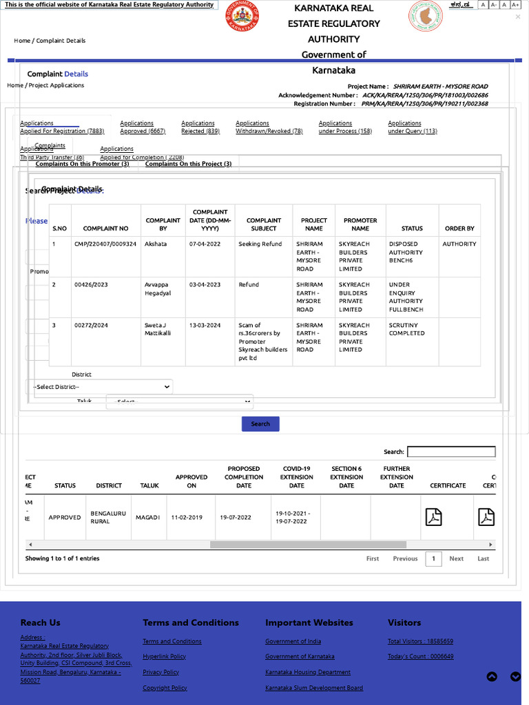 RERA Project List | PDF | Cyberspace | Internet