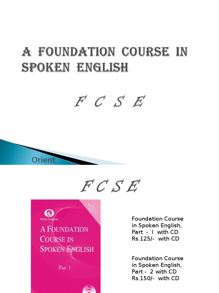 Foundation Course in Spoken English | PDF | English Language | Semiotics
