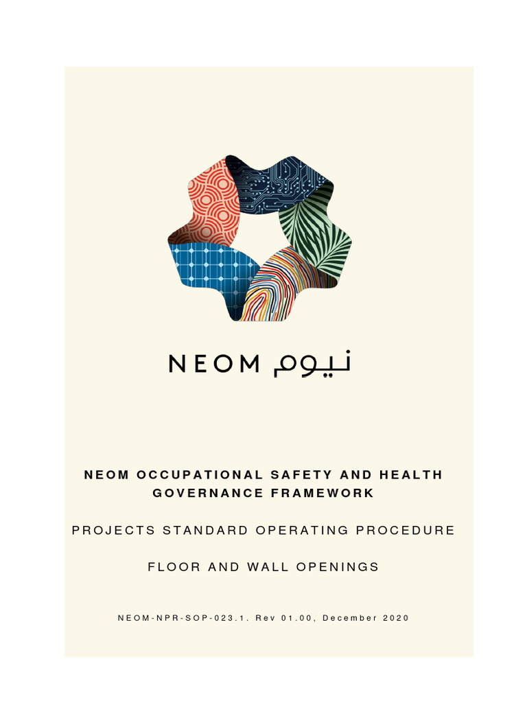 NEOM-NPR-SOP 23.1 - Floor and Wall Openings Rev 02 | PDF