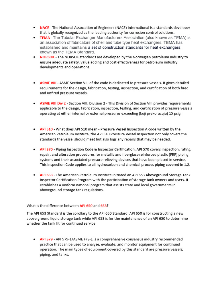 NORSOK and API Standards Overview | PDF | Pipe (Fluid Conveyance) | Valve