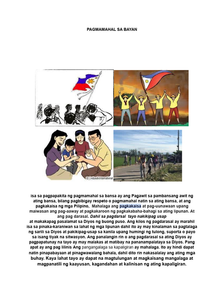 Pagmamahal Sa Bayan | PDF