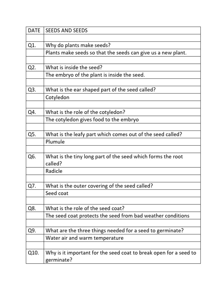 Seeds and Seeds | PDF | Seed | Germination