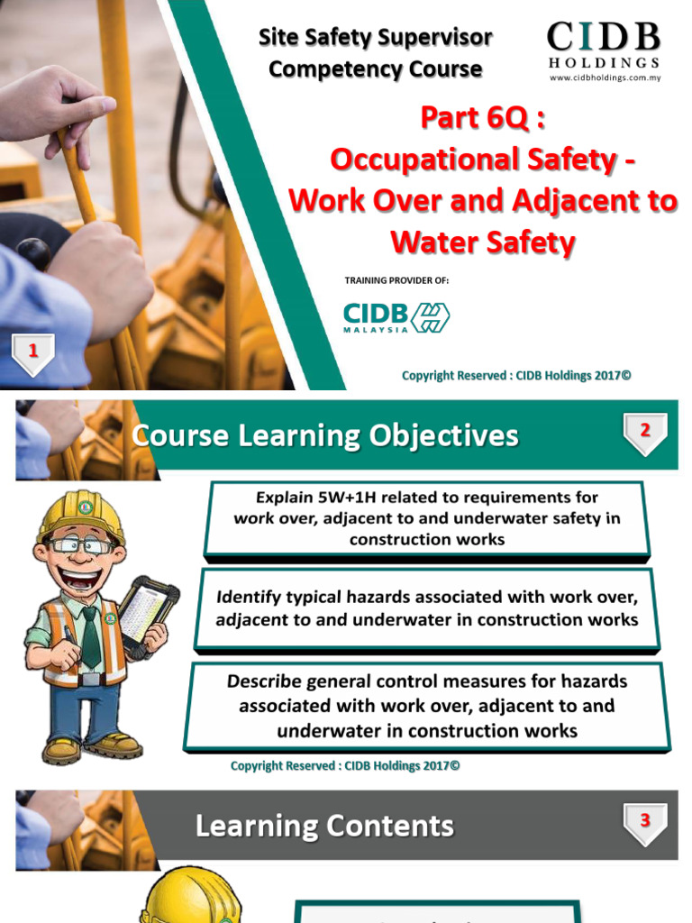 BI 006Q Occupational Safety - Work Over and Adjacent To Water Safety ...