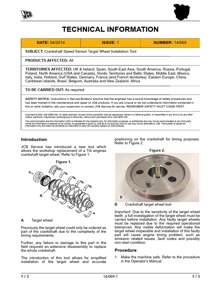 Crankshaft Speed Sensor Target Wheel Installation Tool | PDF | Gear ...