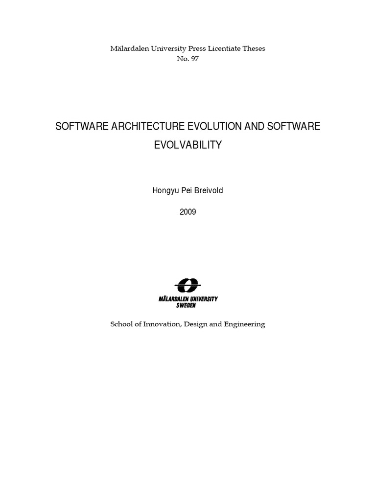 FULLTEXT01 | PDF | Software Architecture | System