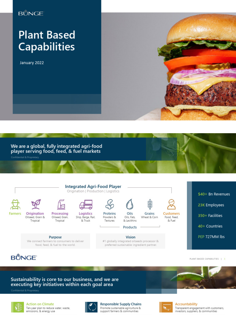 2022 May - Plant Based Capabilities | Download Free PDF | Food Industry | Vegetable Oil