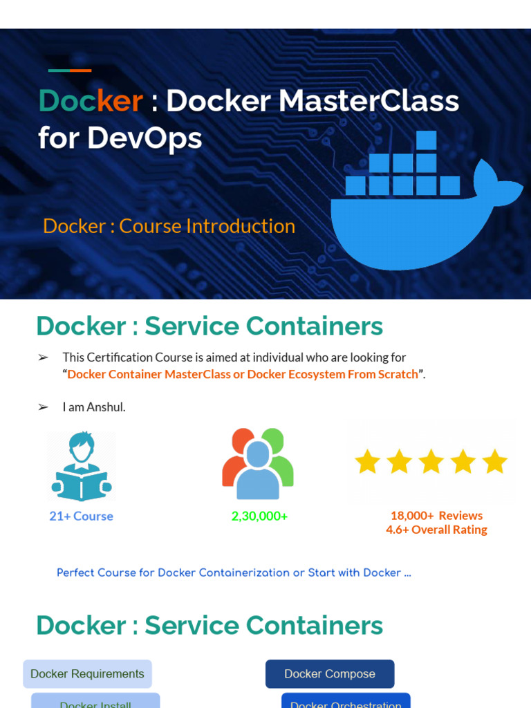 Docker Course Profile | PDF | Computers | Technology & Engineering