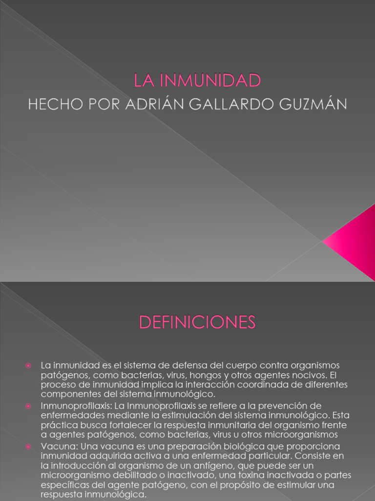 Que Es La Inmunidad y Sus Vacunas | PDF | Virus | Sistema inmune