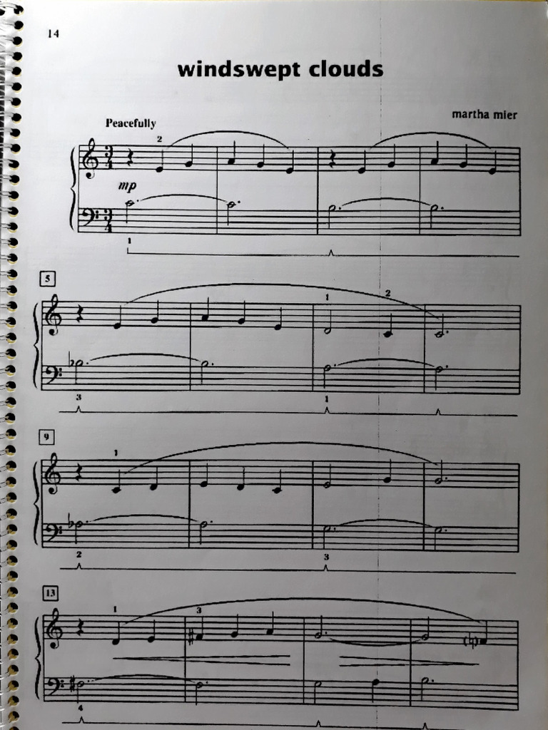 Windswept Clouds Piano | PDF