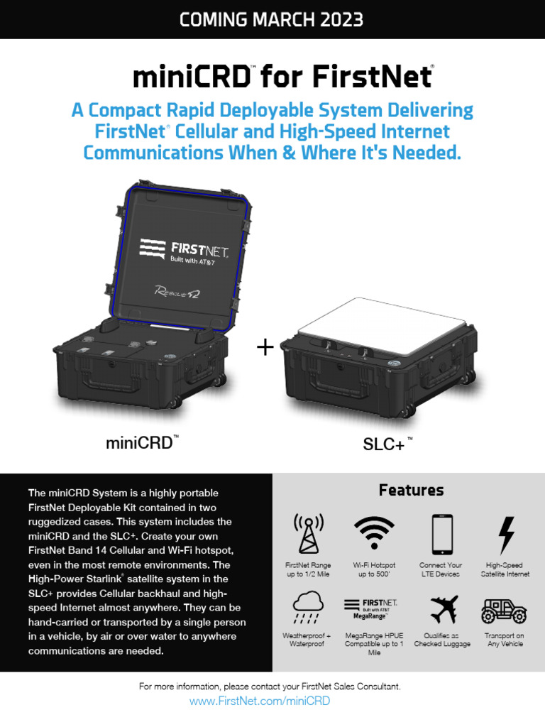 firstnet-minicrd-product-one-pager | PDF | Wi Fi | Internet Access