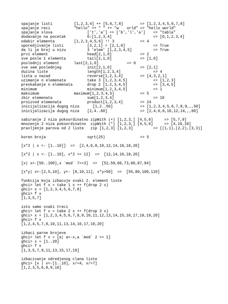 Programske Paradigme - Sintaksa | PDF