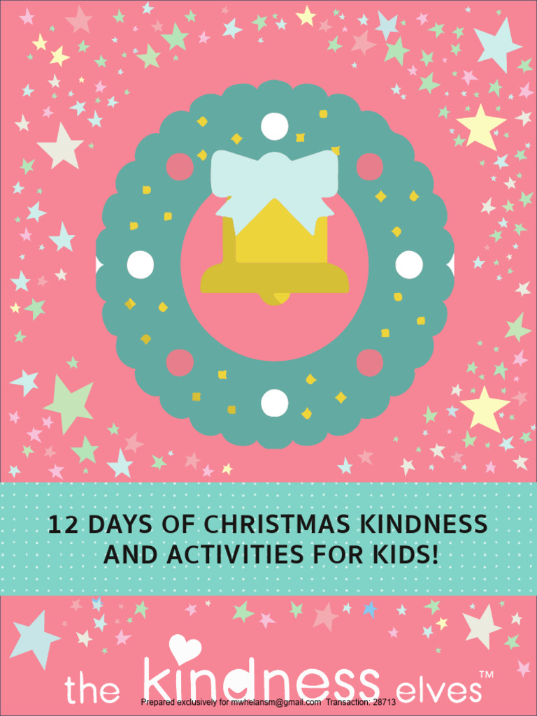 12 Days of Christmas Kindness | PDF | Cakes | Copyright