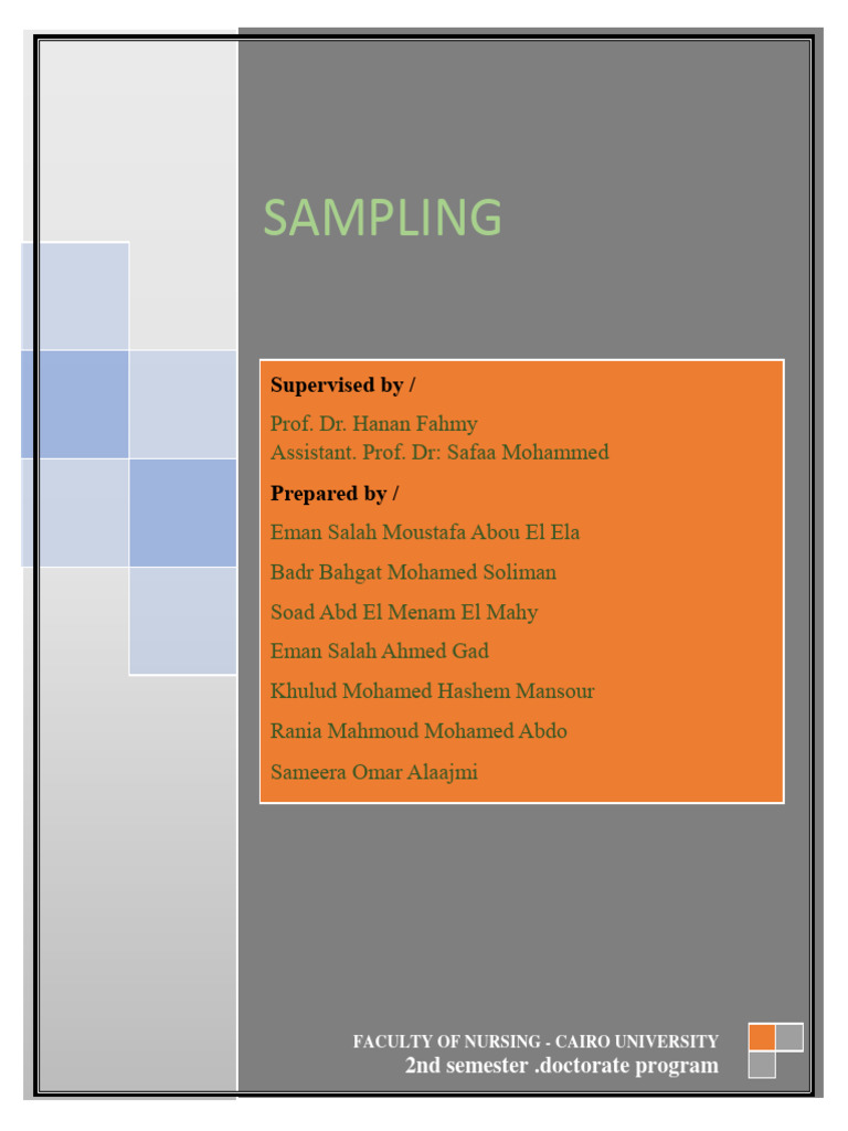 4- Sampling - word | PDF | Sampling (Statistics) | Qualitative Research