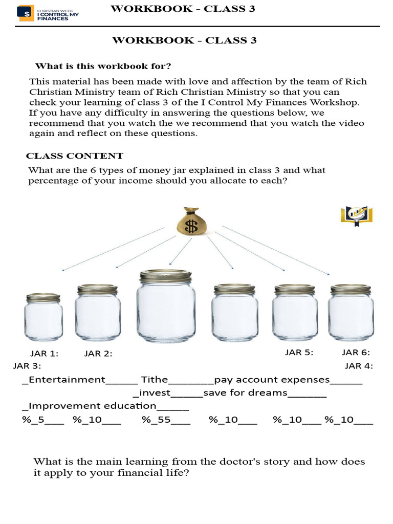 Workbook Class 3 - Eng | PDF | Debt | Expense