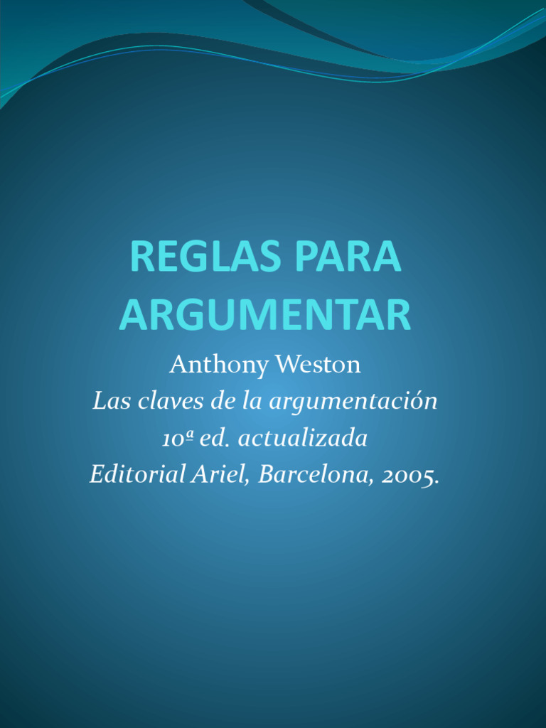 Reglas para Argumentar 2 | PDF | Romeo y Julieta | Argumento