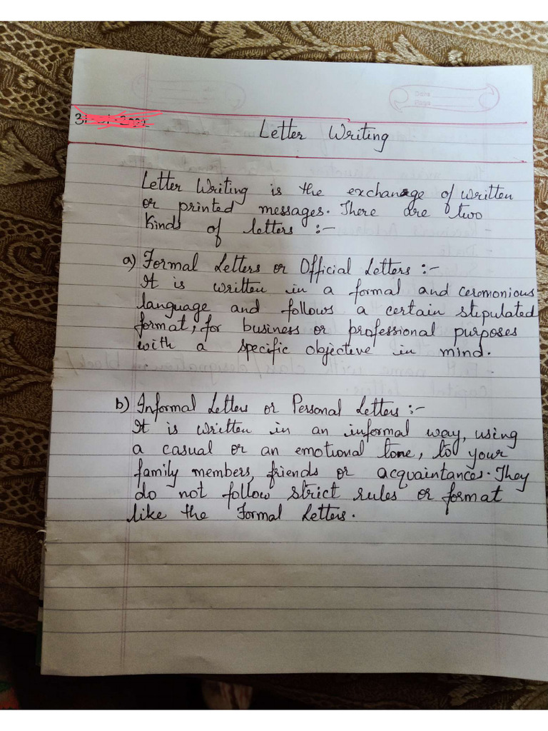 English Letter Writing | PDF