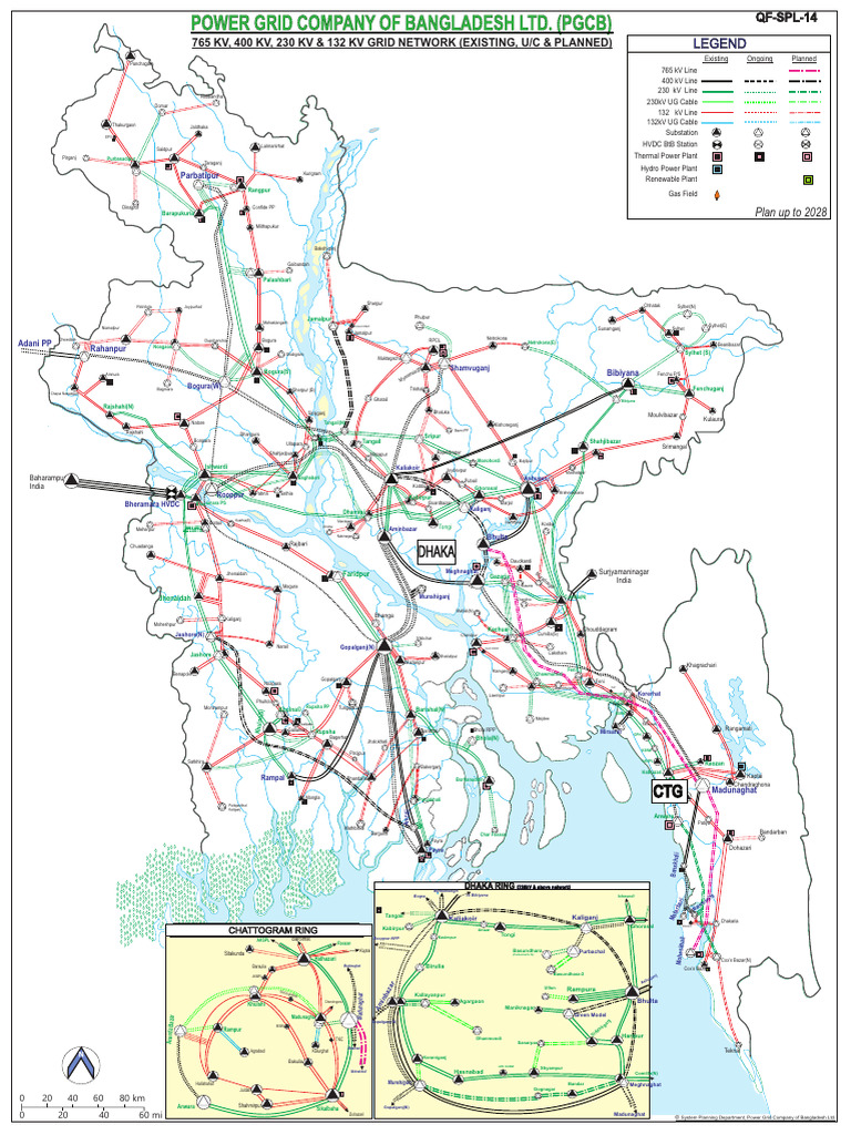 BD Power Line & Grid Substation Network | PDF | Power Engineering ...