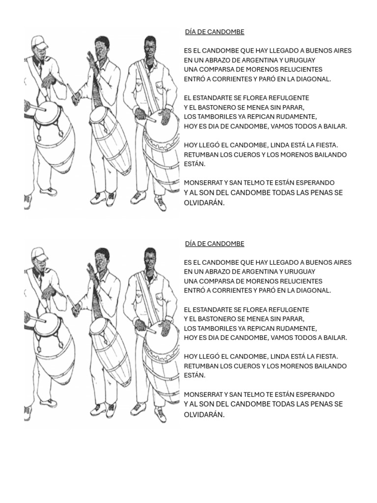 Dia de Candombe | PDF | Estilos de música uruguayos | Música de la ...