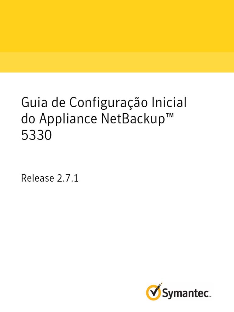 NetBackup 5330 Appliance Initial Configuration Guide | PDF | I Pv6 | Rede de computadores