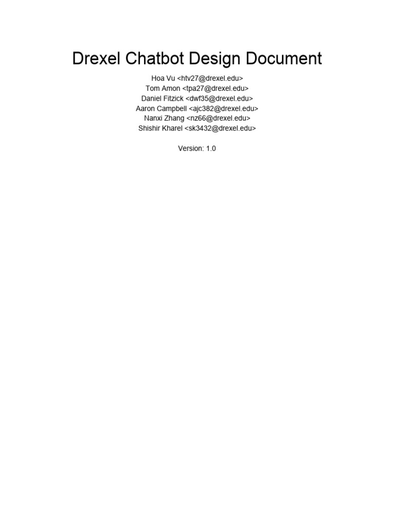 Chatbot Technical document | PDF | World Wide Web | Internet & Web