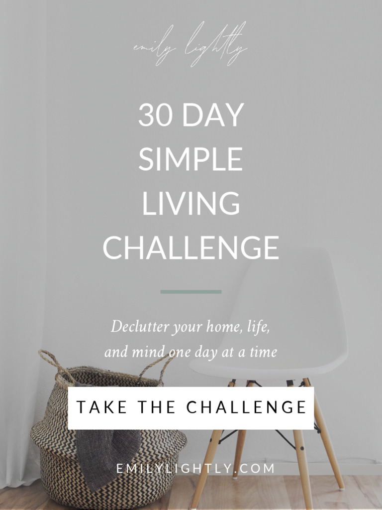30-Day Simple Living Challenge Guide | PDF | Refrigerator