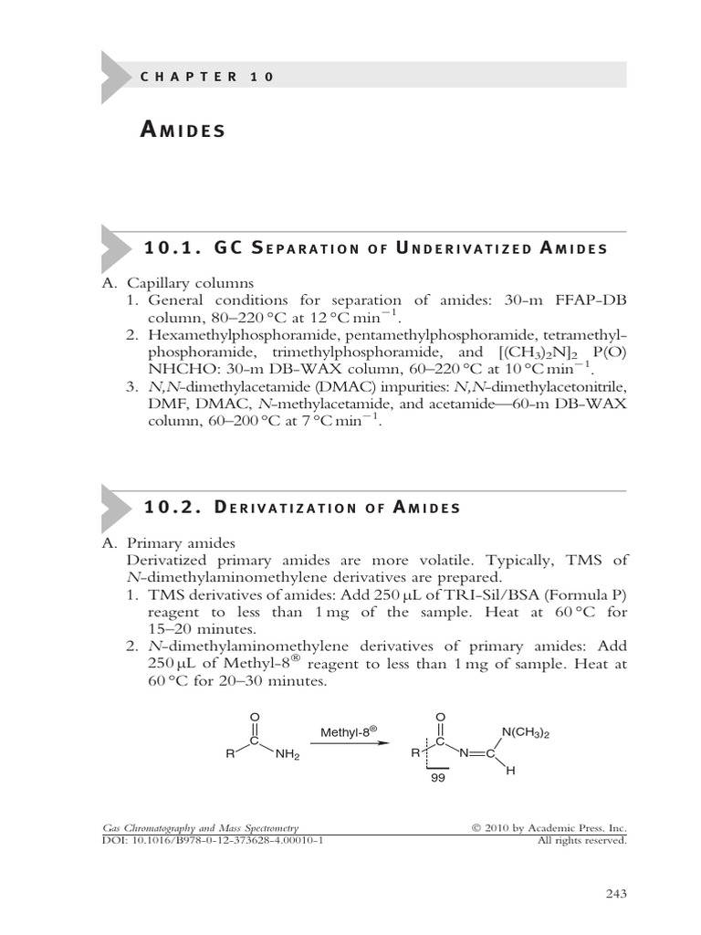 Chapter 10 - Amides - Sparkman2011 | PDF | Amine | Scientific Techniques