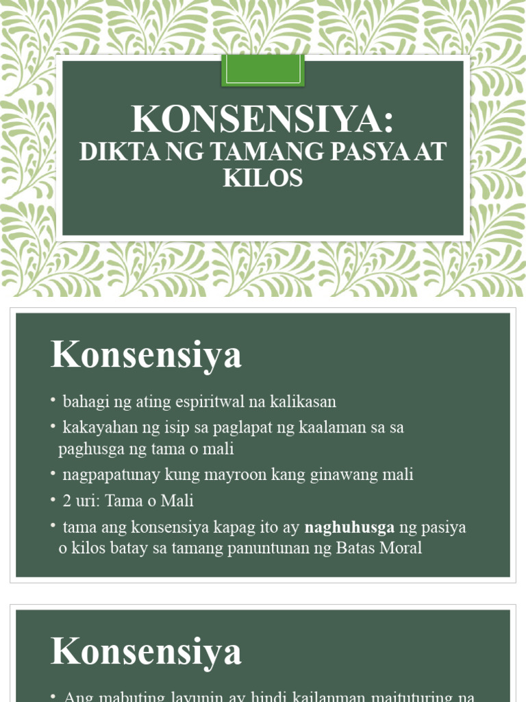 Kalayaan Konsensiya Dignidad | PDF