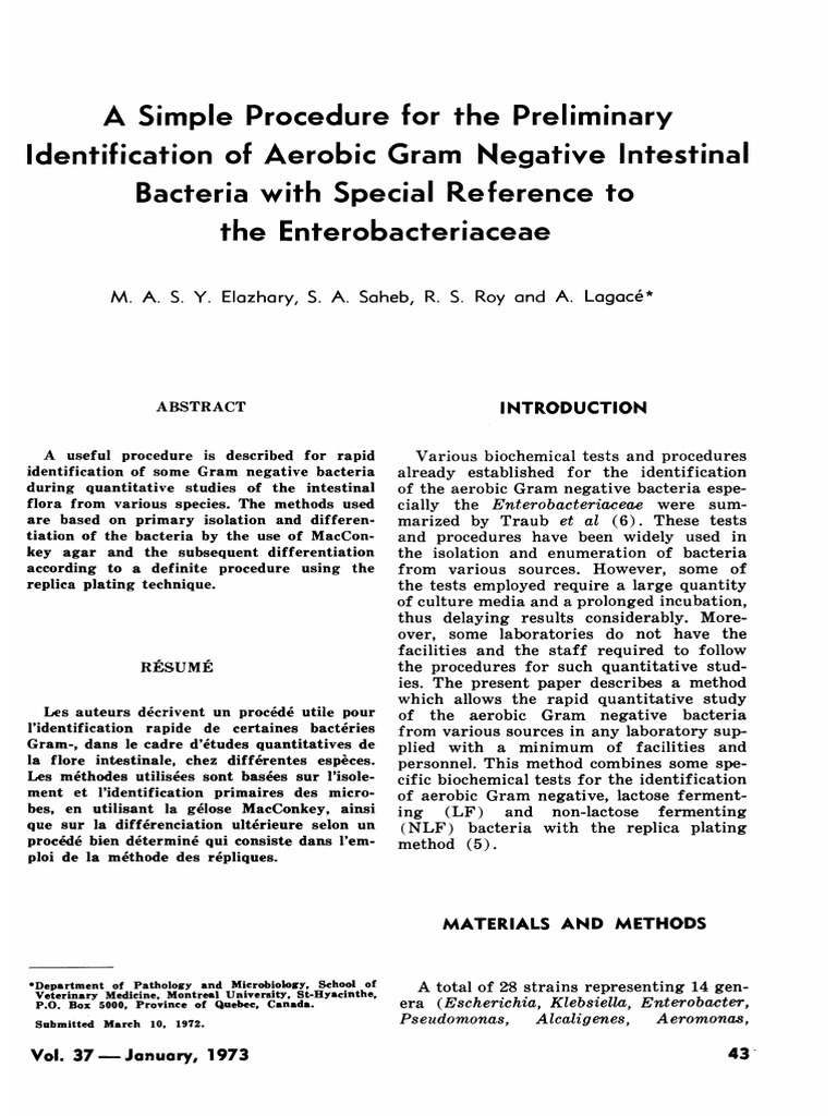 ENTEROBACTERIES | PDF | Bacteria | Microbiology
