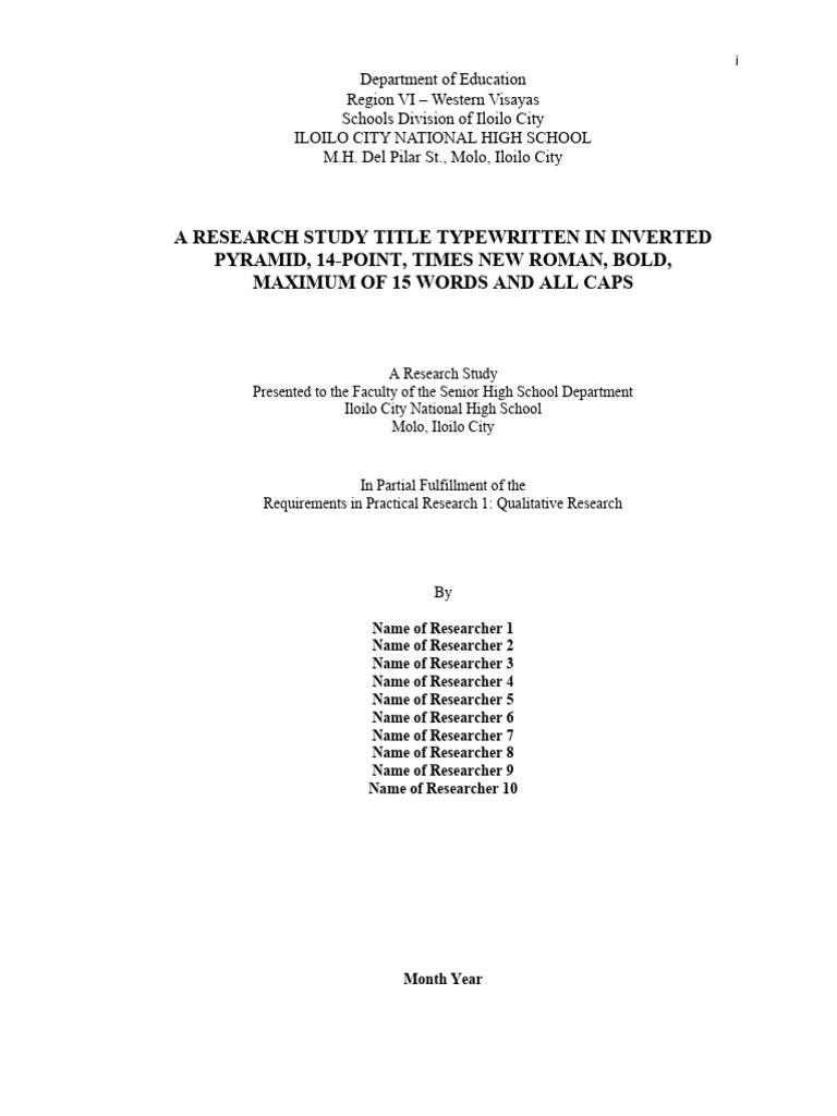 STUDENT-REASEARCH-GUIDELINES-FOR-PRACTICAL-RESEARCH-1 | PDF | Learning ...