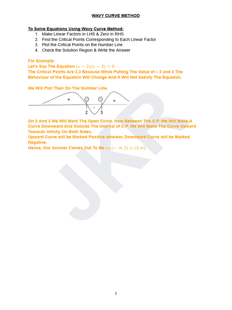 Wavy Curve Method | PDF