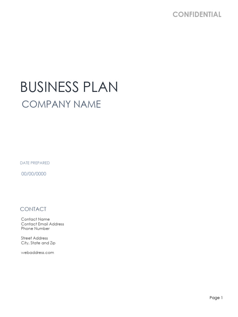 IC Small Business Plan Template 10785 PDF | PDF | Marketing | Performance Indicator