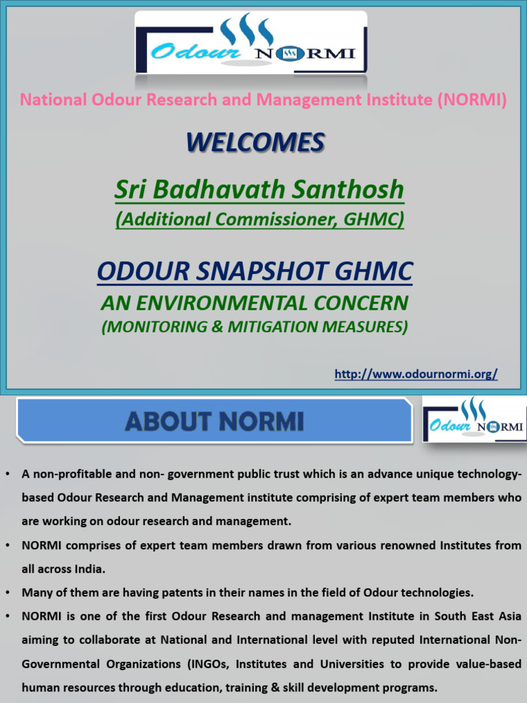 Presentation_NORMI_Hyderabad_15.03.2022 | PDF | Odor | Waste