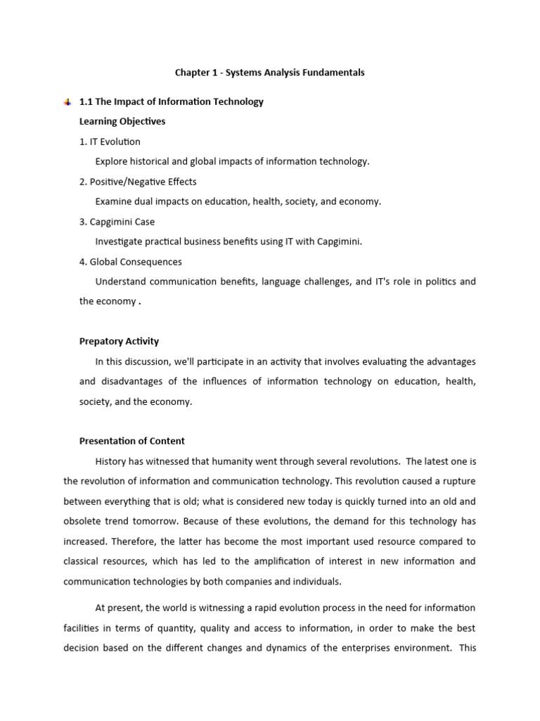 Chapter 1 | PDF | Computing | Business