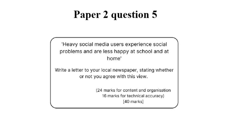 Paper 2 question 5 task | PDF
