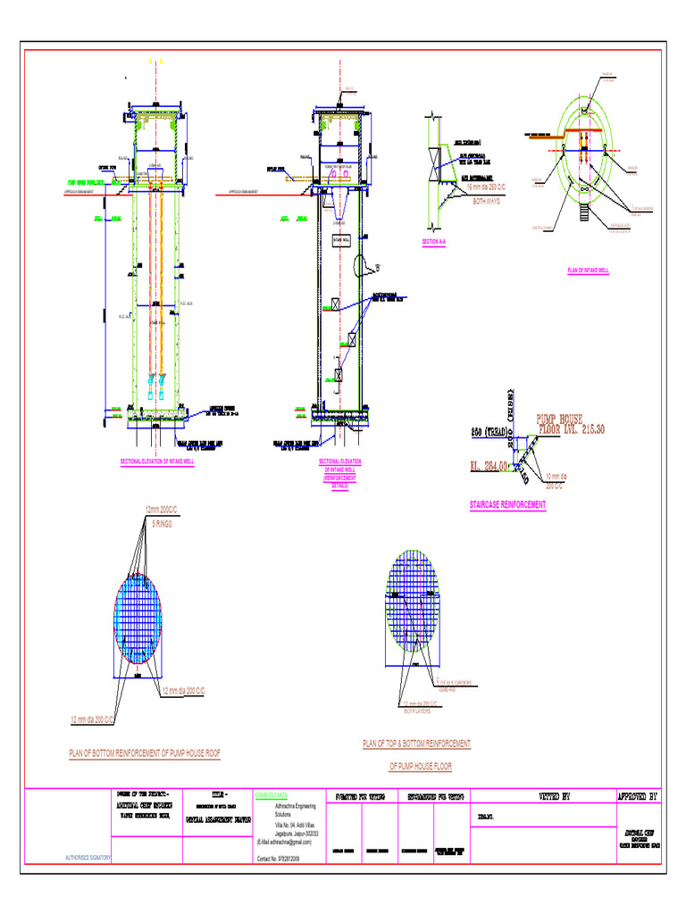 Intake Well Reinforcement Details | PDF | Buildings And Structures ...