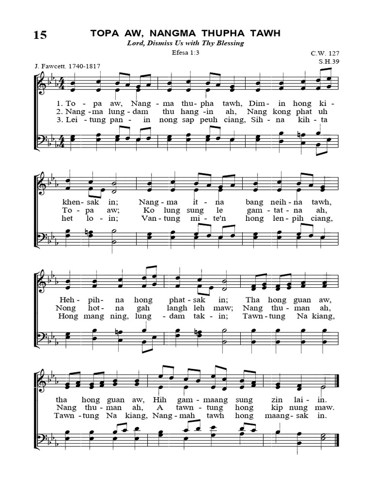 Topa Aw, Nangma Thupha Tawh | PDF