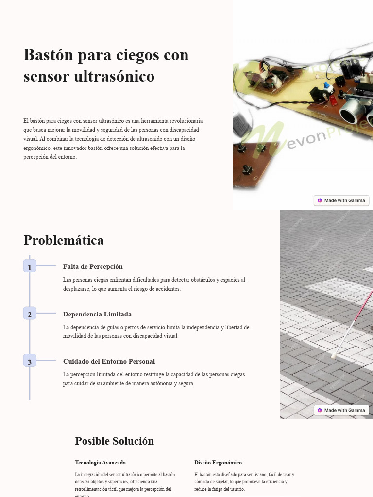 Baston Para Ciego | PDF | Factores humanos y ergonomía | Discapacidad ...