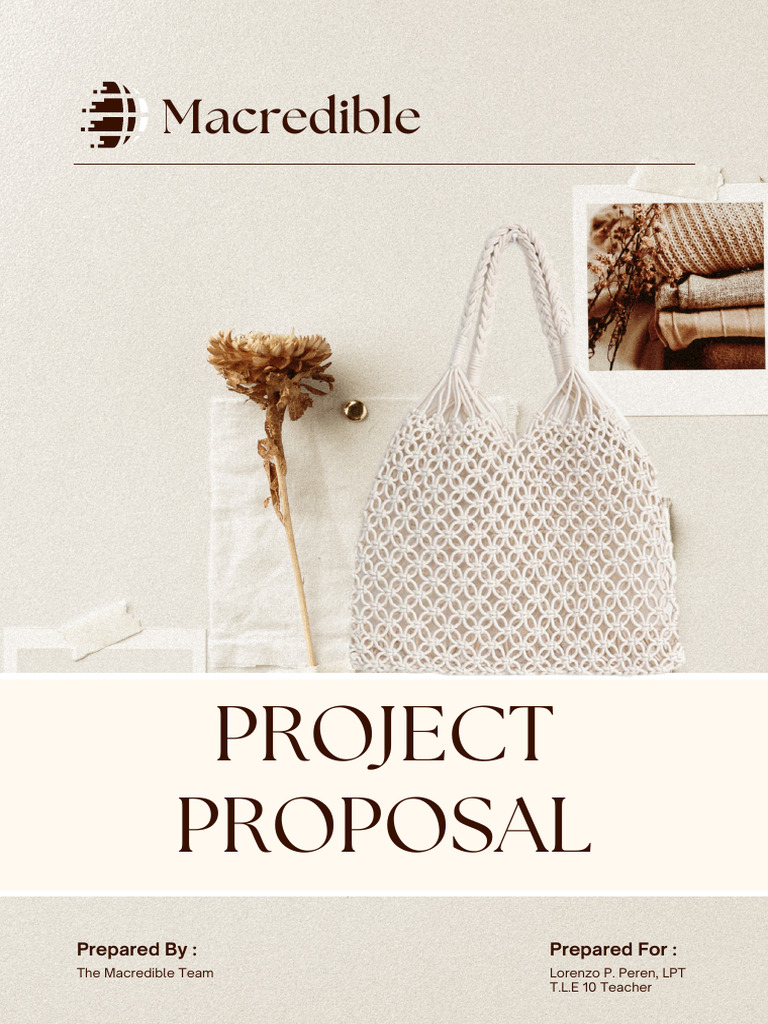 Macredible Project Proposal - Final | PDF | Sustainability | Risk