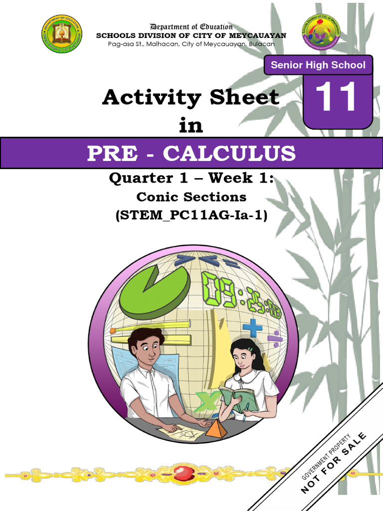 Precal11 Las q1w1lc1 | PDF | Ellipse | Differential Geometry