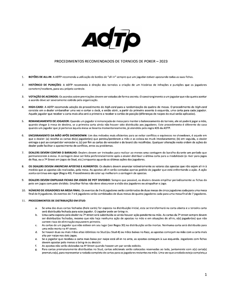Adtp Recomendações | PDF