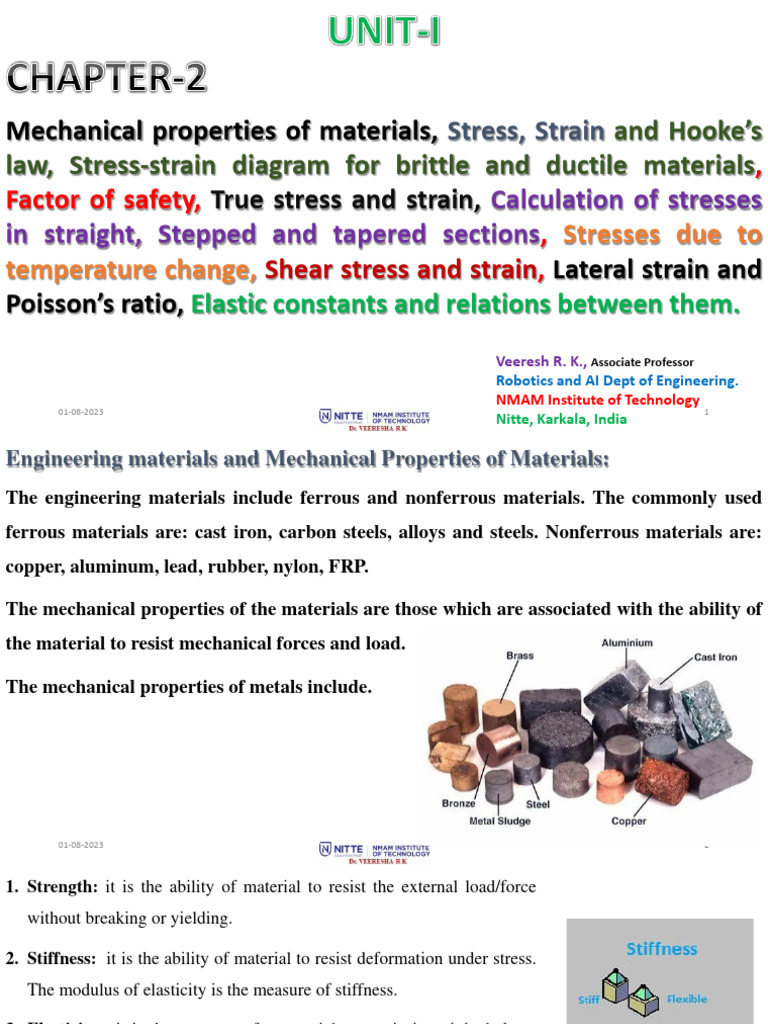 Mechanical Properties of Materials | PDF | Deformation (Engineering ...