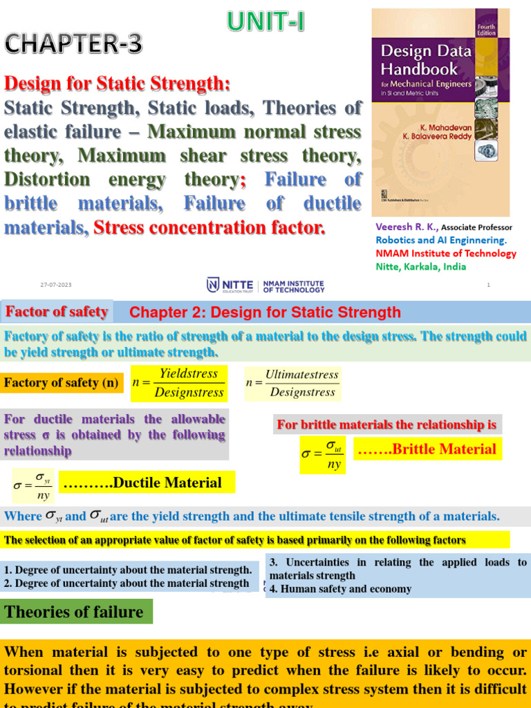Chapter 03 Design For Static Strength | Download Free PDF | Strength Of ...