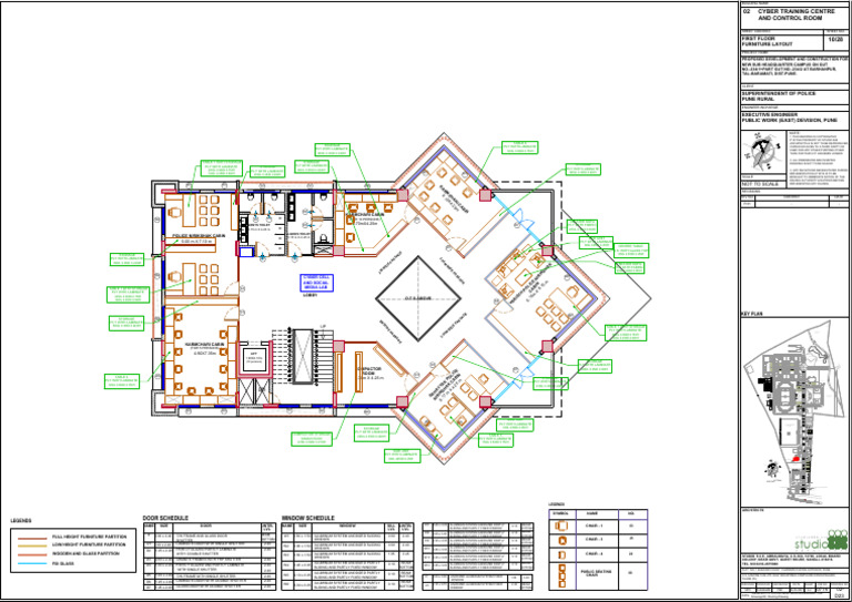 02 First Floor CYBER TRAINING CENTRE AND CONTROL ROOM - FURNIURE LAYOUT-Model | PDF