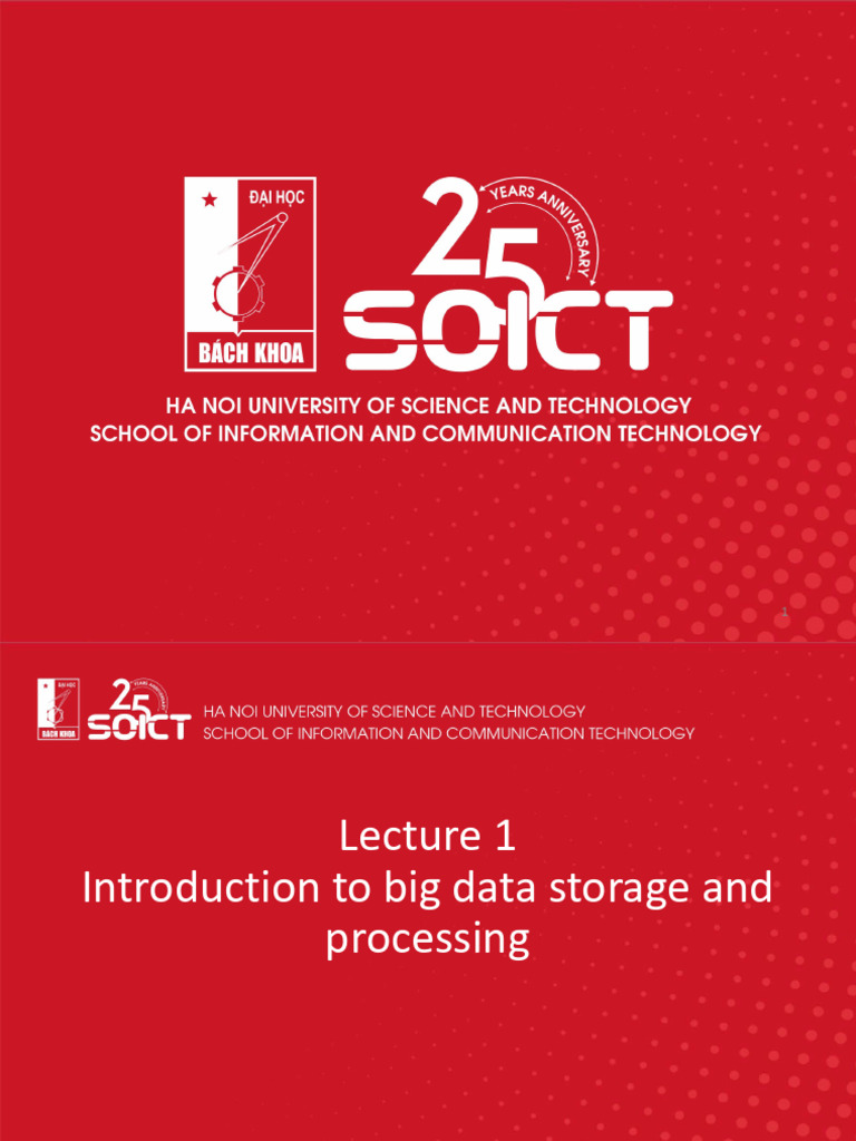 1 Introduction To Big Data Management and Processing | PDF | Big Data | Apache Hadoop