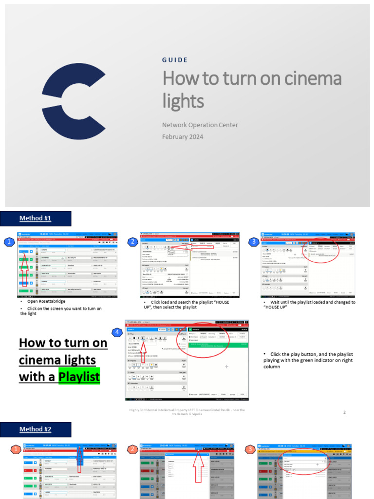 NOC Guide - How To Turn ON Lights Cinema | PDF | Computer Science