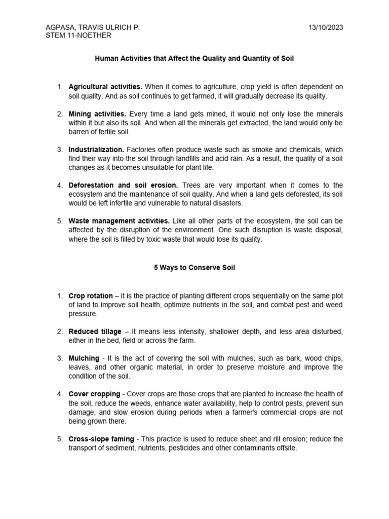 Assignment in Earth Science | PDF | Home & Garden | Science & Mathematics