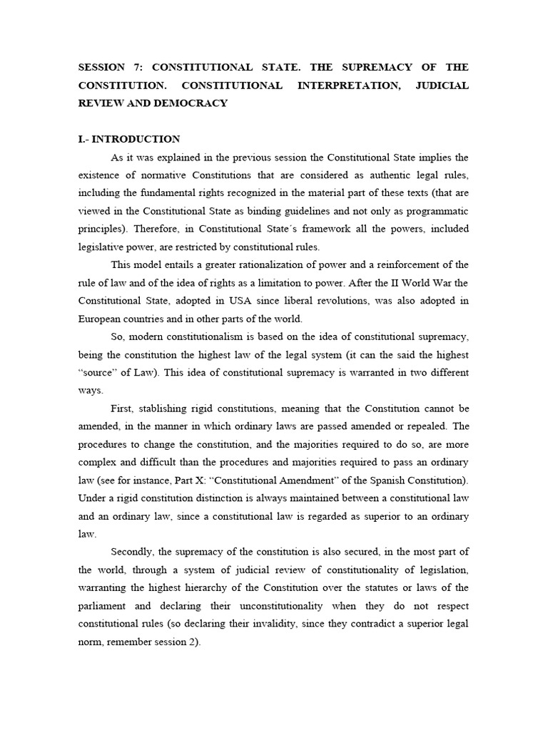 2023explanation Session7 | PDF | Constitutional Amendment | Supermajority