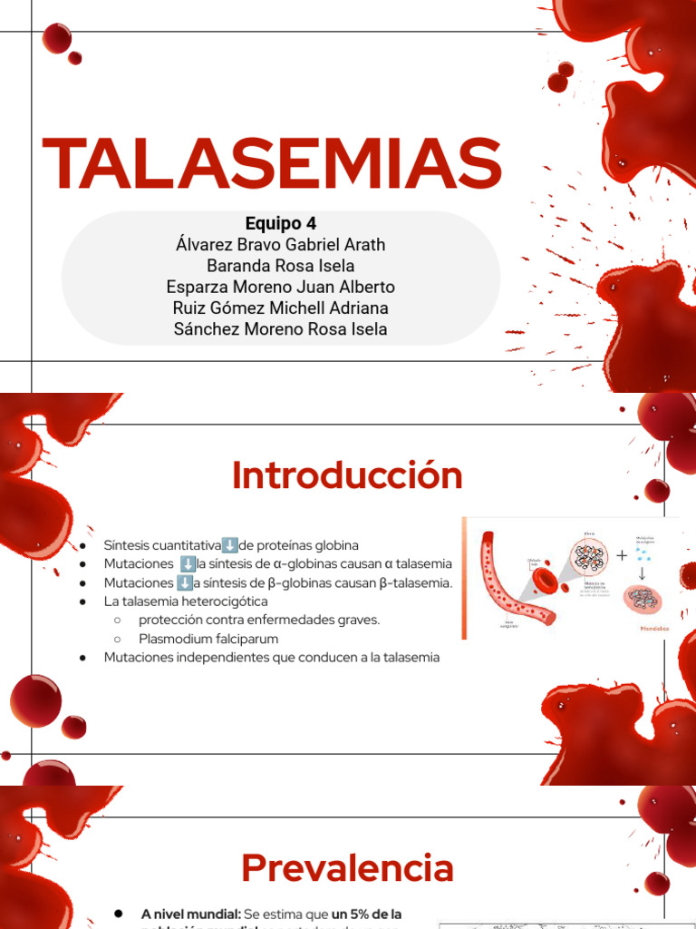 Talasemias | PDF | Hematología | Sangre