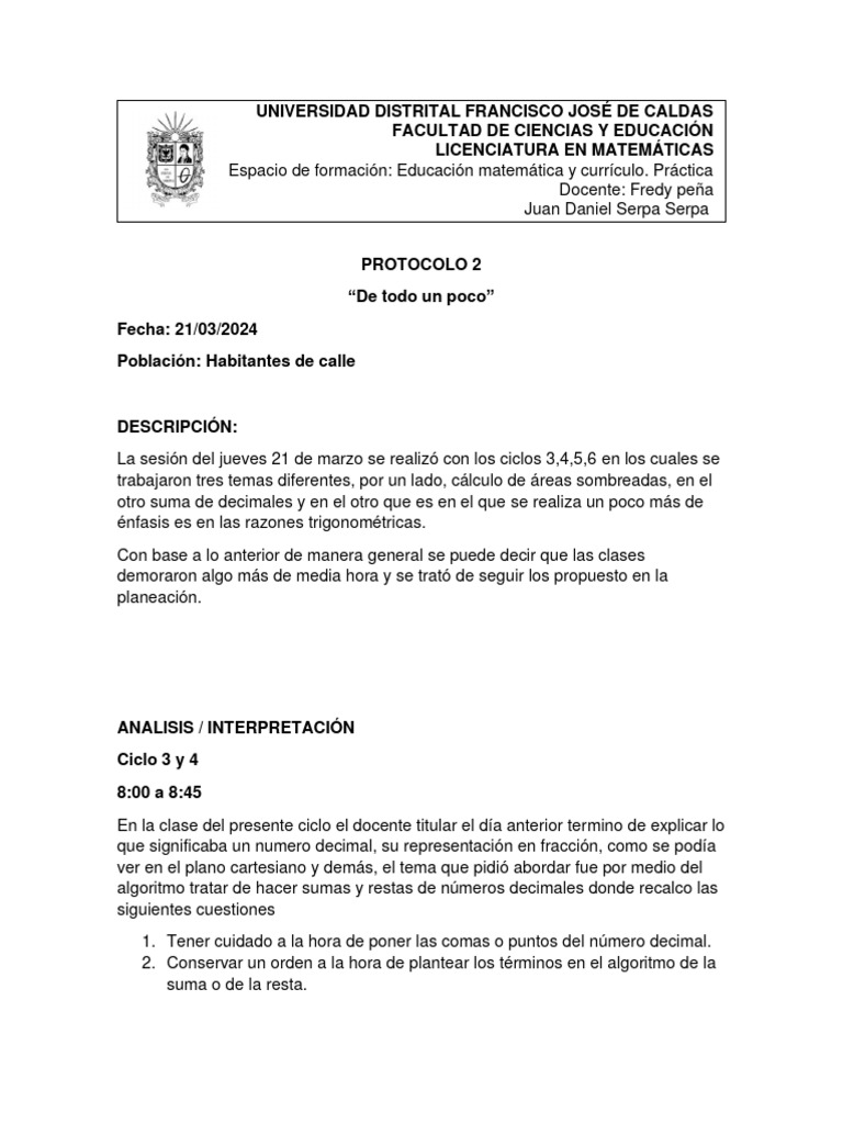 Protocolo 6 Transición | PDF | Algoritmos